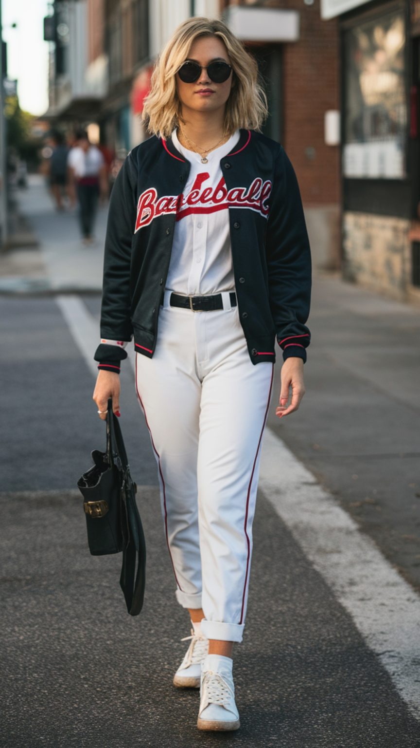 17 Must Try Baseball Outfits Ideas for Women - Stylish Hair Ideas