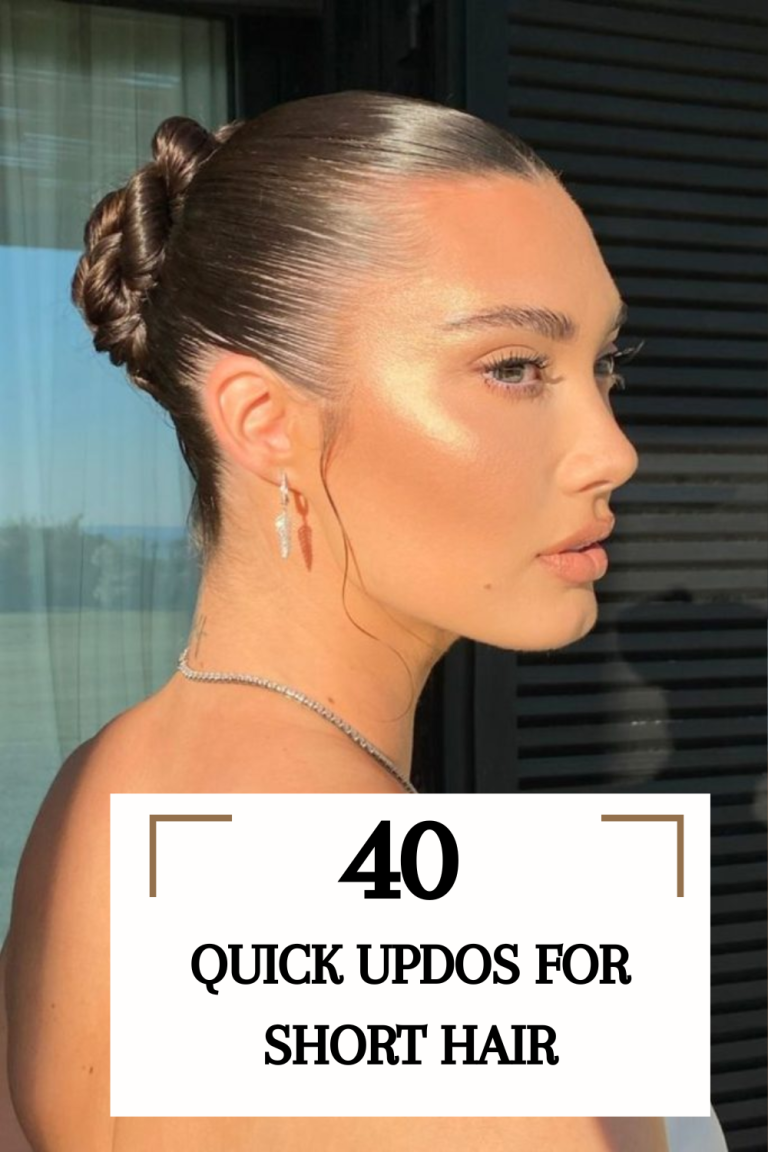 40 Quick Updos For Short Hair Ideas - Stylish Hair Ideas
