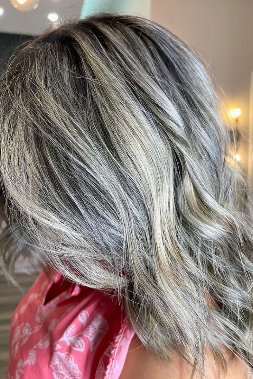 35 Grey Blending Highlights Brunette - Stylish Hair Ideas