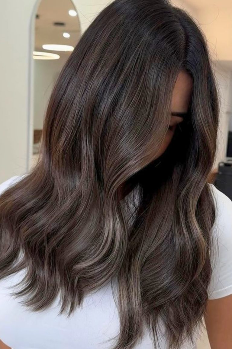 35 Grey Blending Highlights Brunette - Stylish Hair Ideas