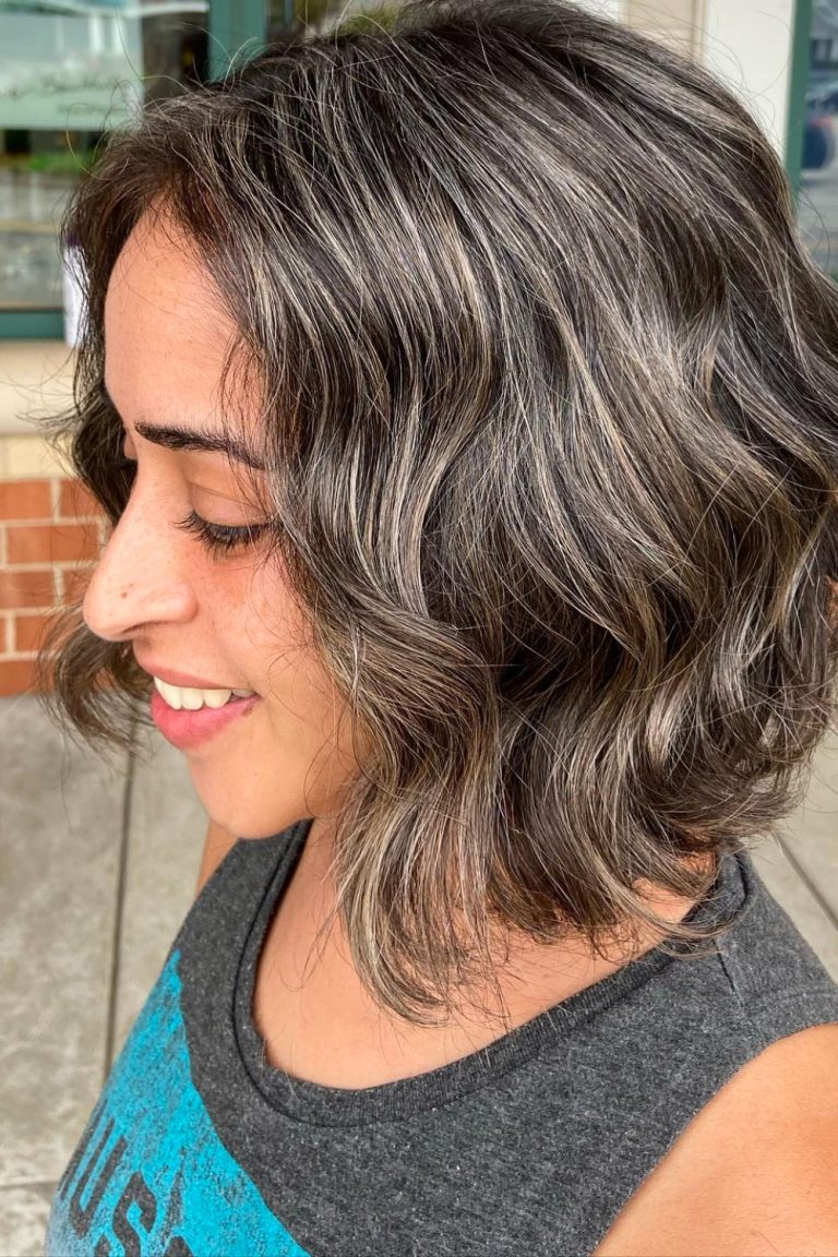 35 Grey Blending Highlights Brunette - Stylish Hair Ideas