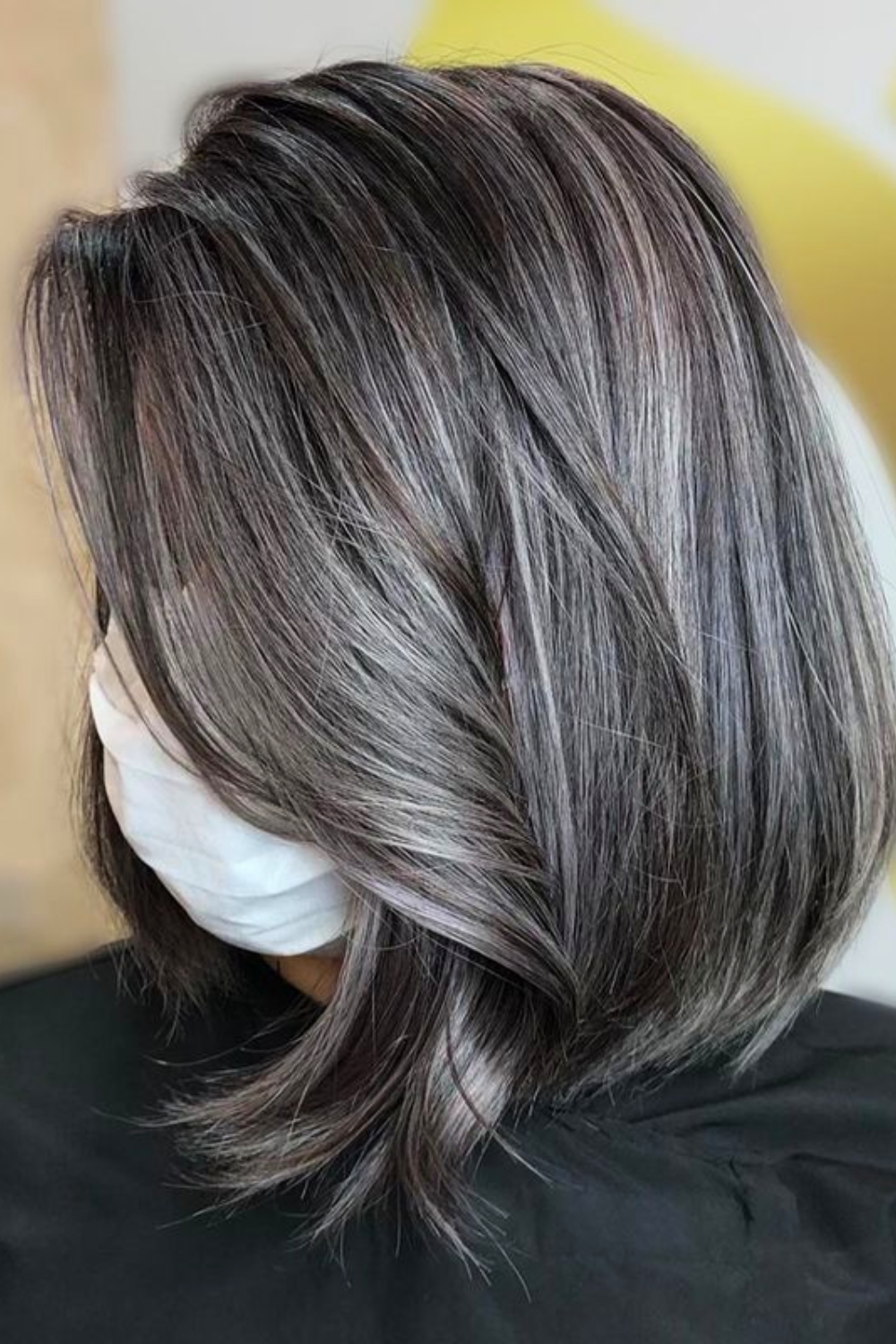 35 Grey Blending Highlights Brunette - Stylish Hair Ideas