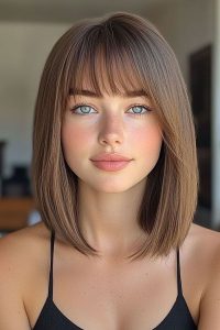 28 Lob with Fringe Hair Ideas - Stylish Hair Ideas