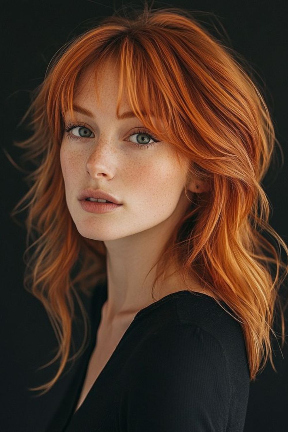30 Cowboy Copper Hair with Blonde Money Pieces - Stylish Hair Ideas