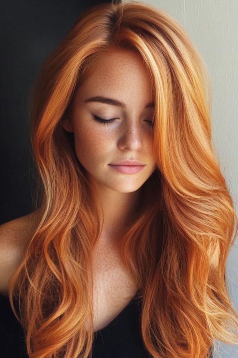 30 Cowboy Copper Hair with Blonde Money Pieces - Stylish Hair Ideas