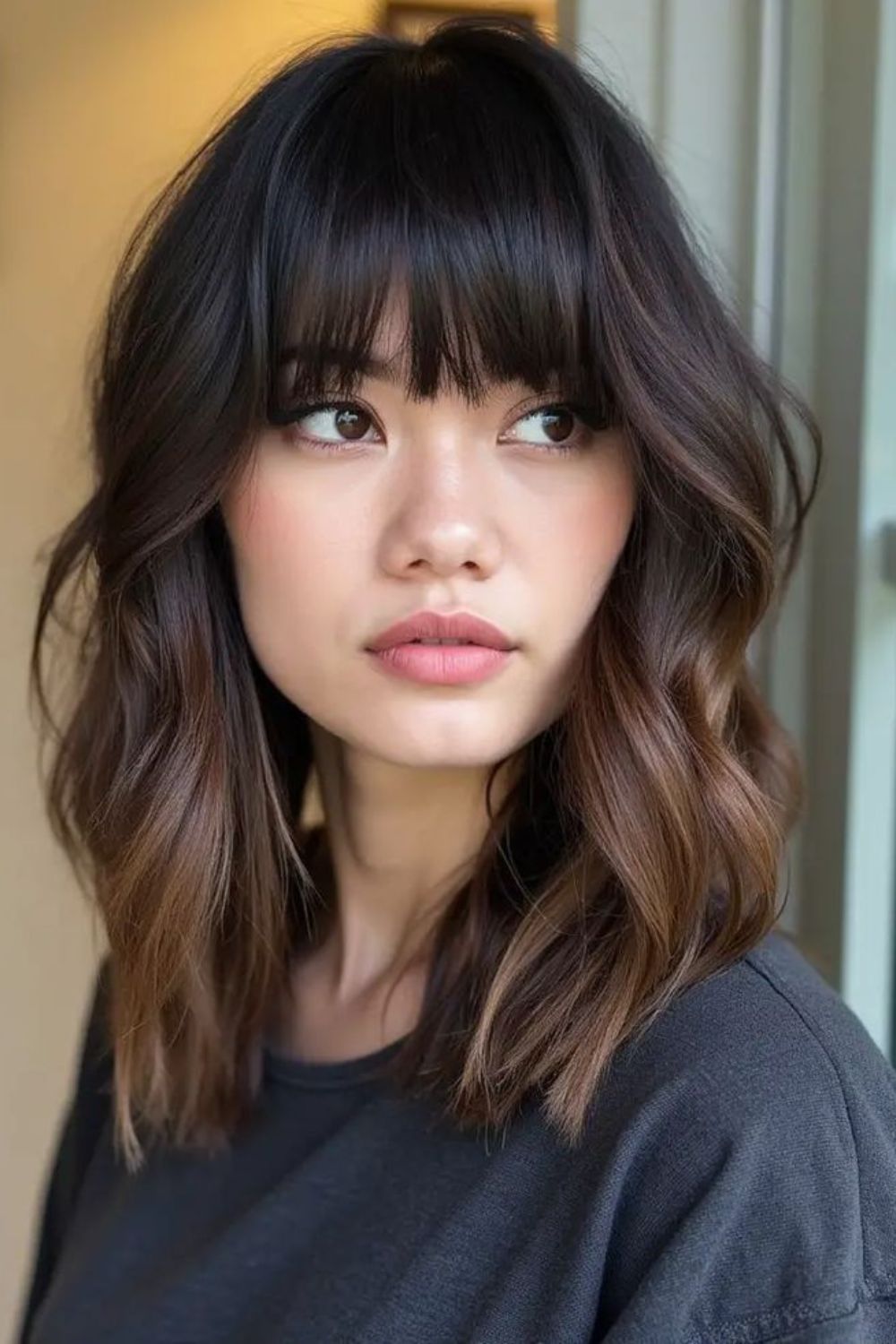 28 Lob with Fringe Hair Ideas - Stylish Hair Ideas