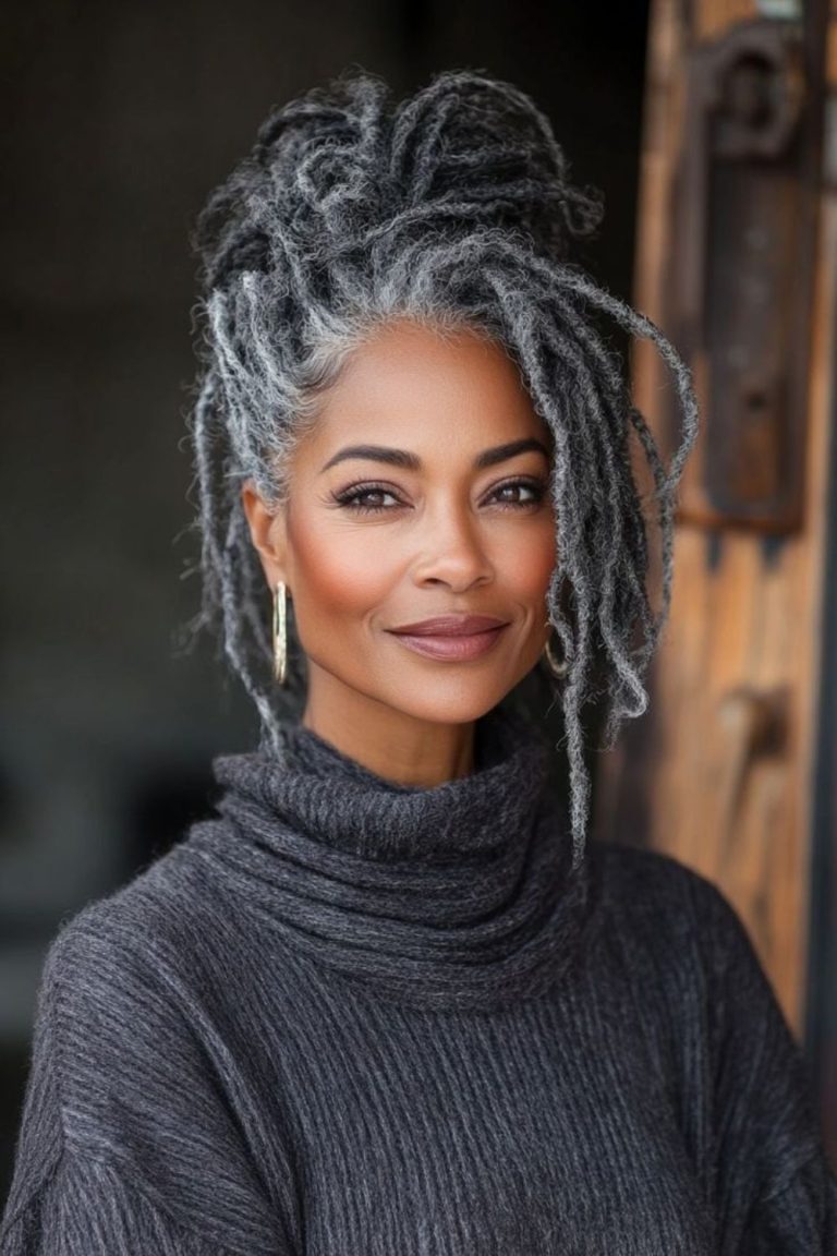 30 Grey Hair on Dark Skin Ideas - Stylish Hair Ideas