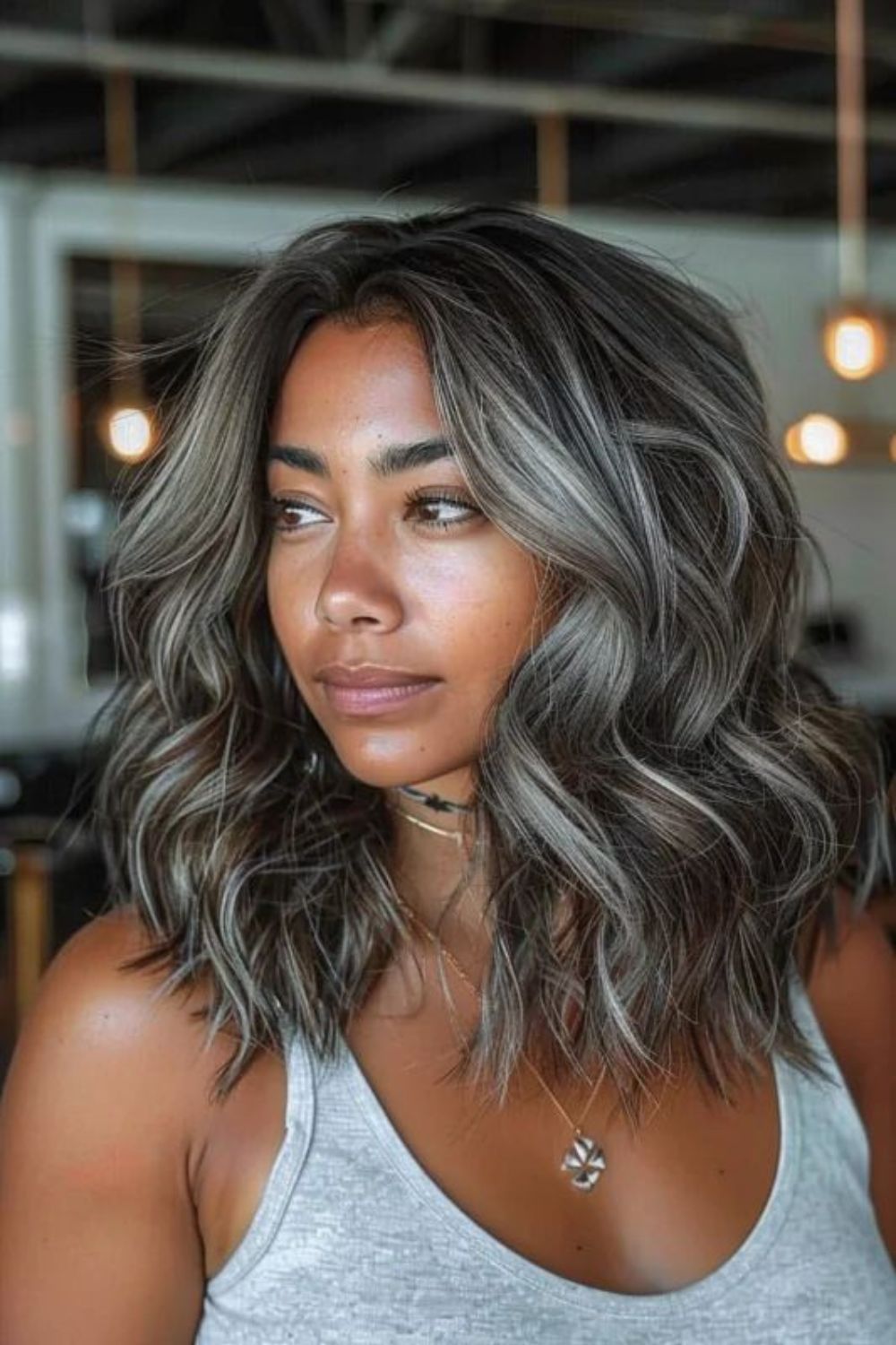 30 Grey Hair on Dark Skin Ideas - Stylish Hair Ideas
