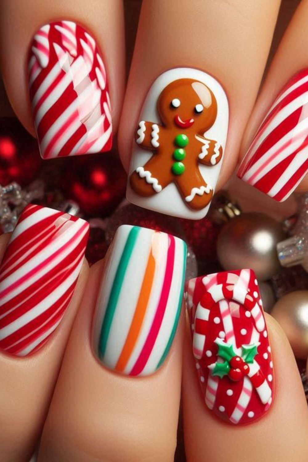 28 Cutest Christmas Nail Inspo Ideas - Stylish Hair Ideas