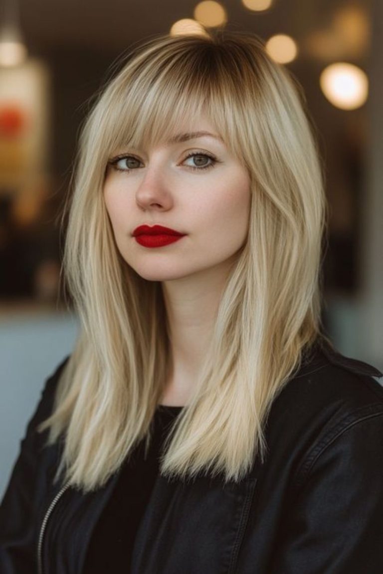 28 Lob with Fringe Hair Ideas - Stylish Hair Ideas