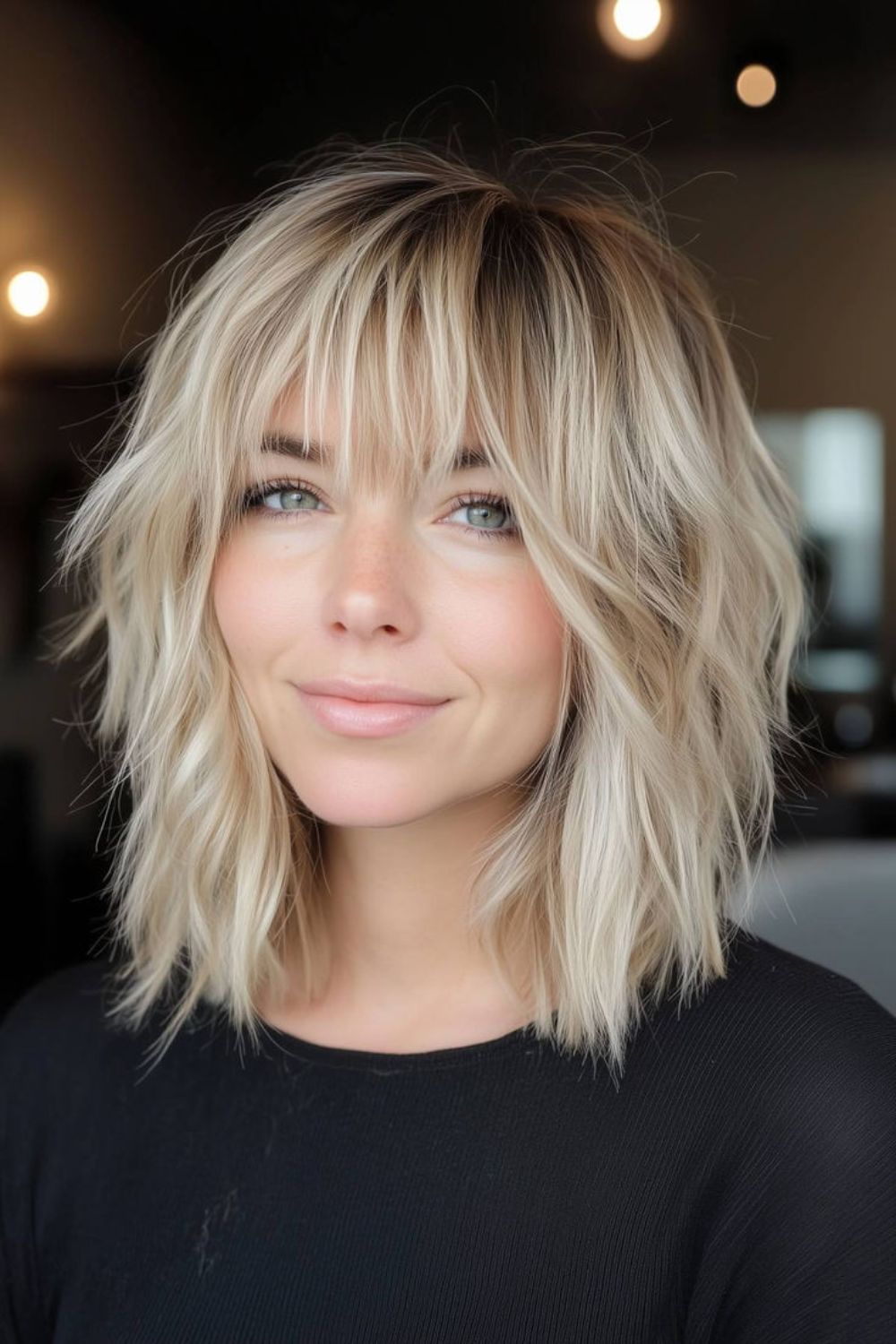 28 Lob with Fringe Hair Ideas - Stylish Hair Ideas