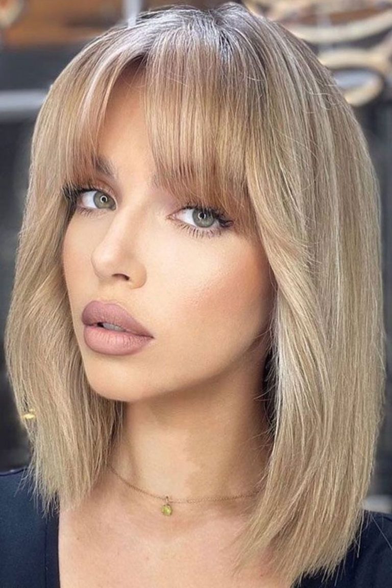 28 Lob with Fringe Hair Ideas - Stylish Hair Ideas