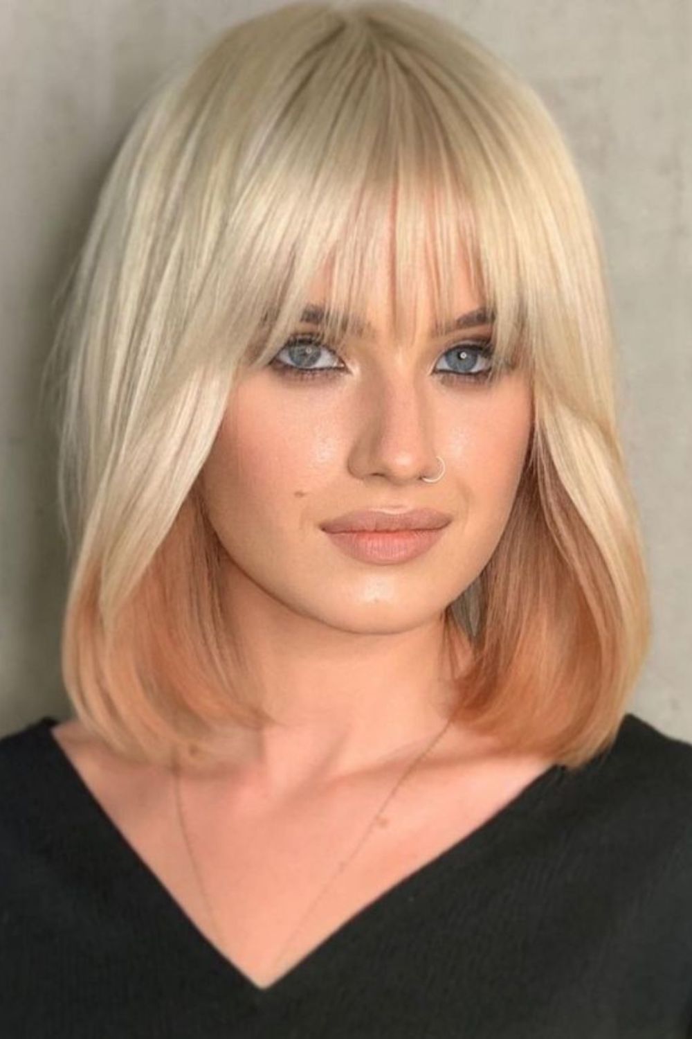 28 Lob with Fringe Hair Ideas - Stylish Hair Ideas