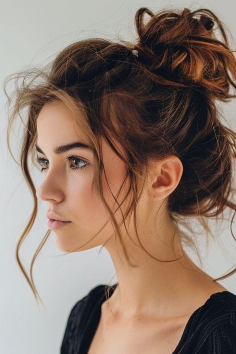 27 Newest High Messy Bun Hairstyles - Stylish Hair Ideas