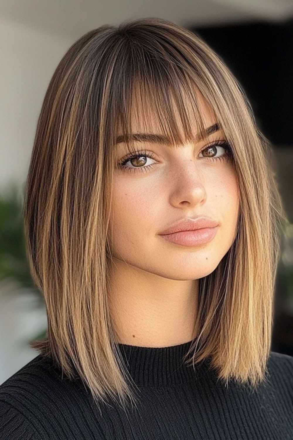 28 Lob with Fringe Hair Ideas - Stylish Hair Ideas