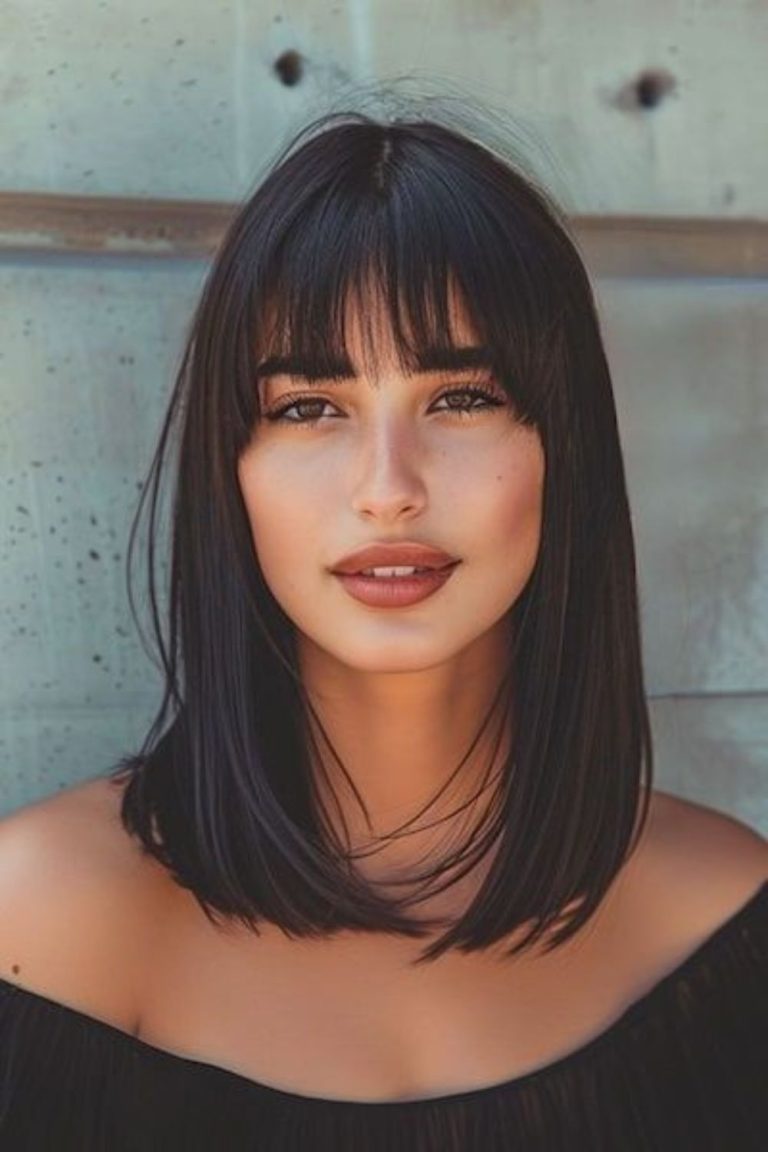 28 Lob with Fringe Hair Ideas - Stylish Hair Ideas