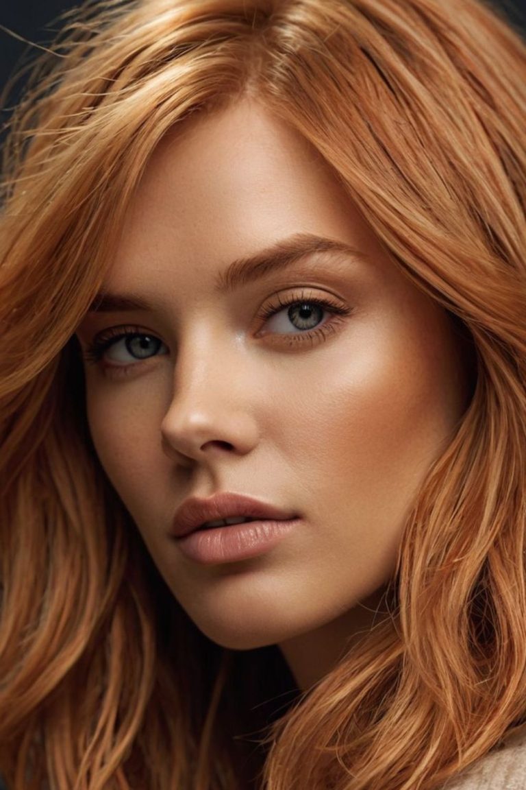 30 Cowboy Copper Hair with Blonde Money Pieces - Stylish Hair Ideas