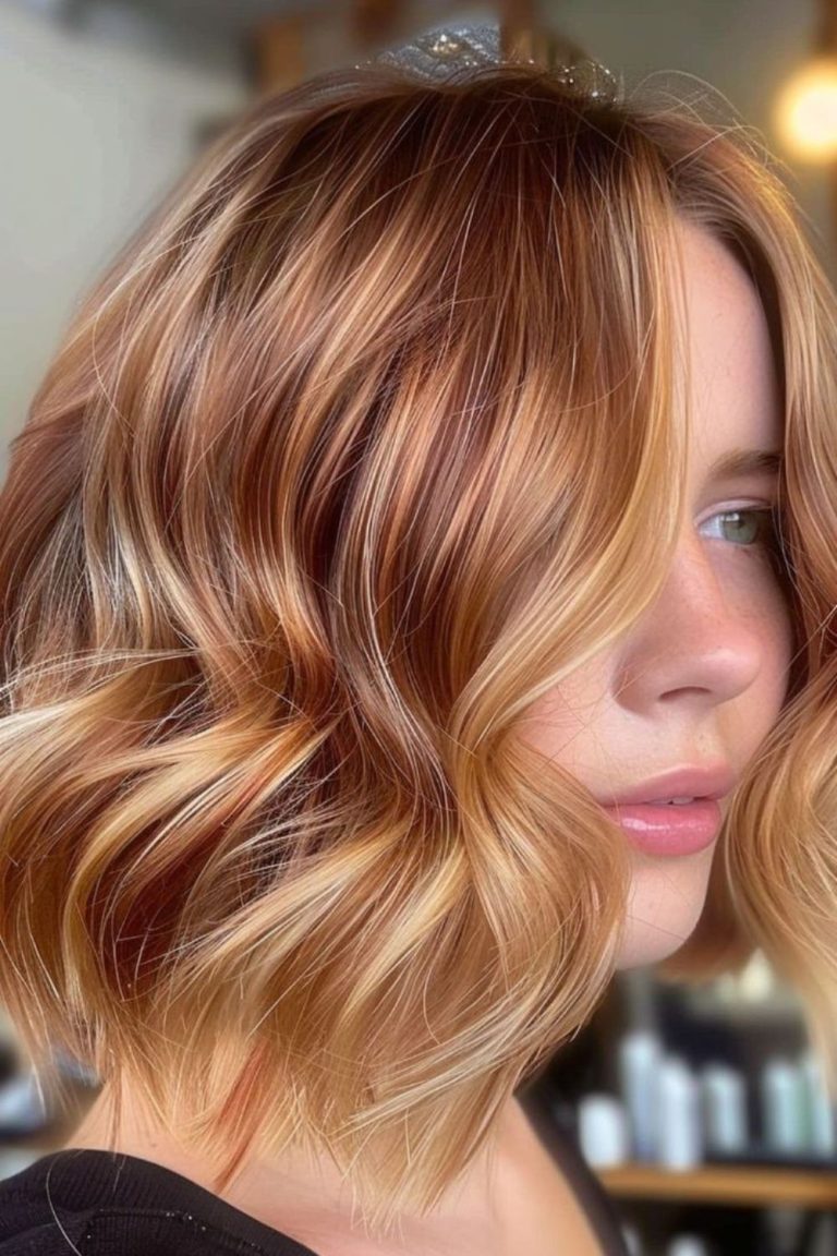 30 Cowboy Copper Hair with Blonde Money Pieces - Stylish Hair Ideas