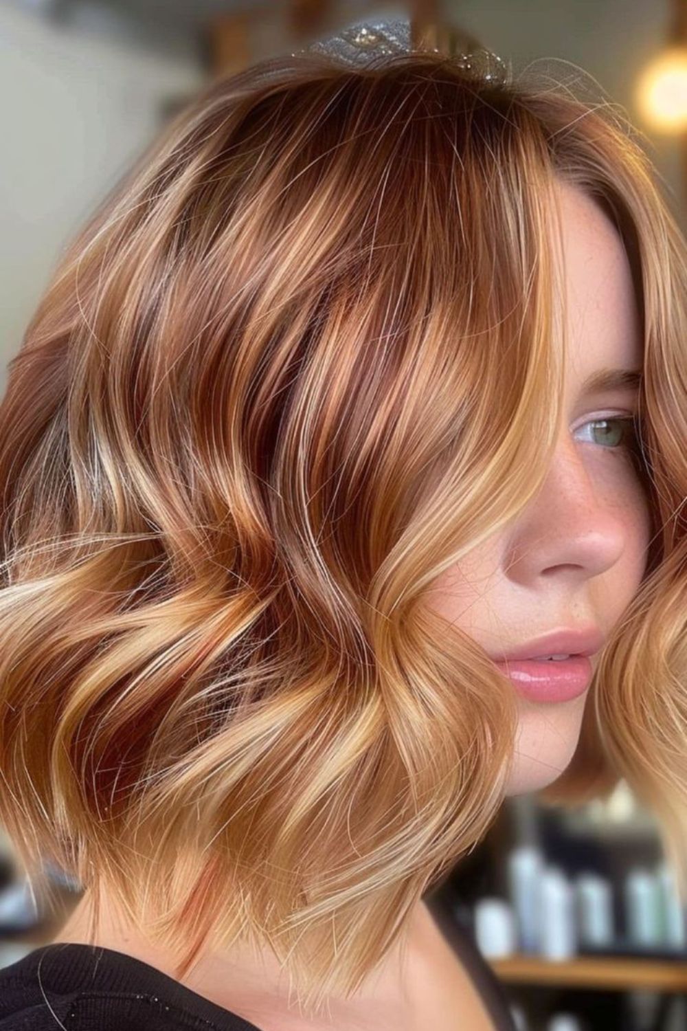 30 Cowboy Copper Hair with Blonde Money Pieces - Stylish Hair Ideas