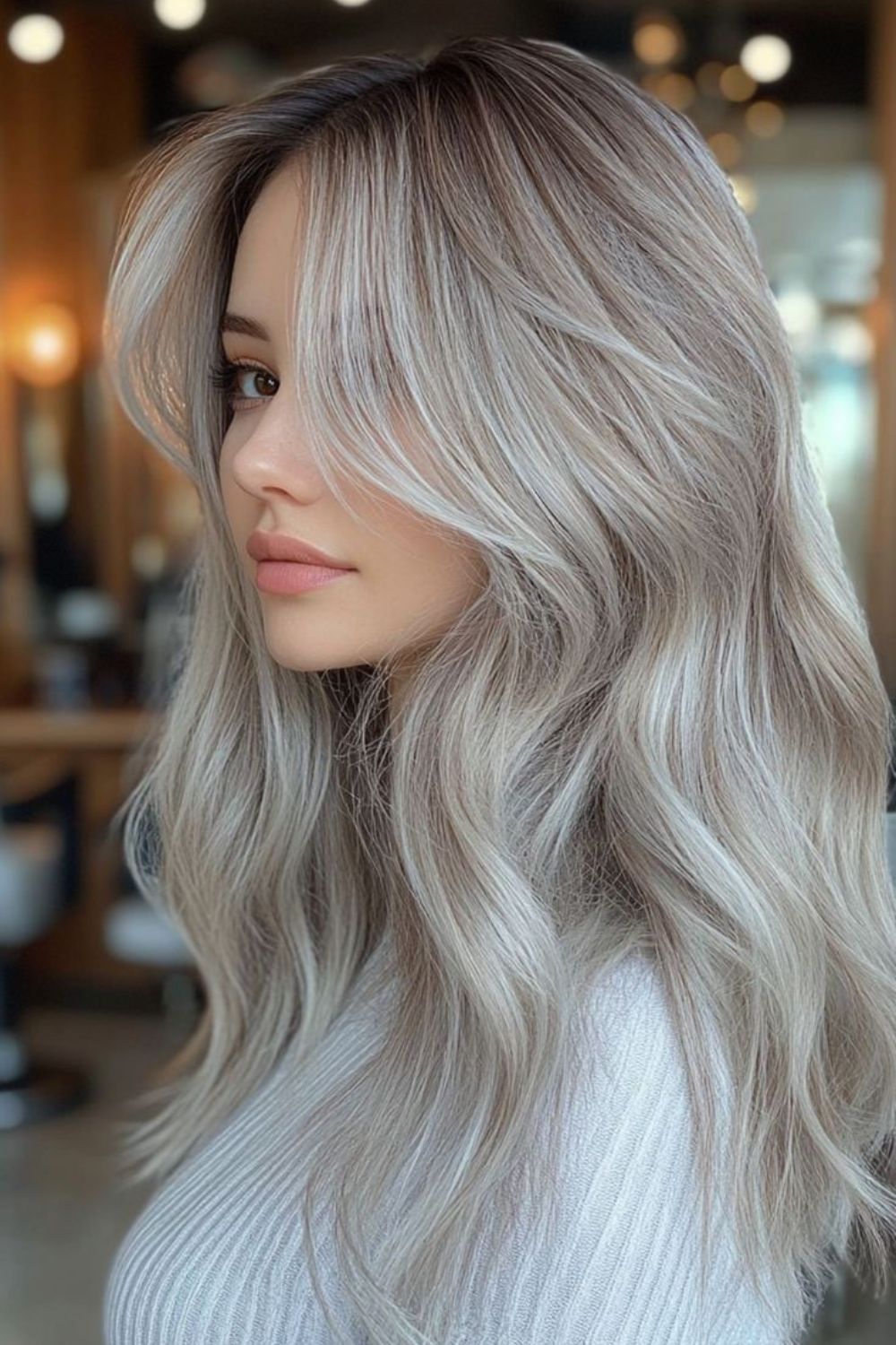 39 Stunning Ash Brown Hair with Money Piece Ideas - Stylish Hair Ideas