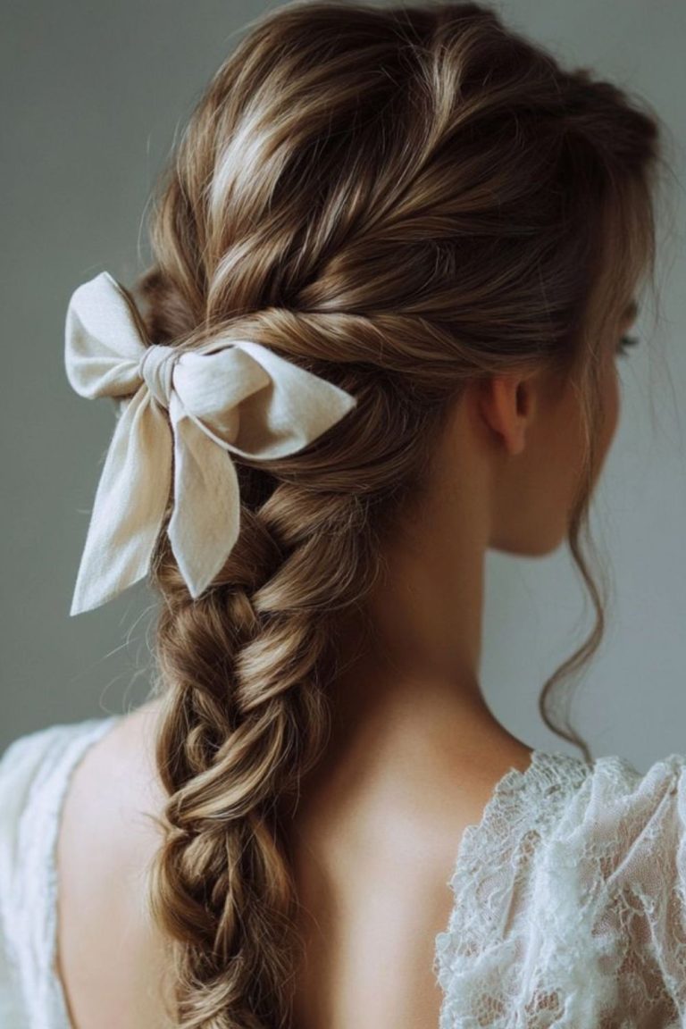 28 Cute Hairstyles with a Bow - Stylish Hair Ideas