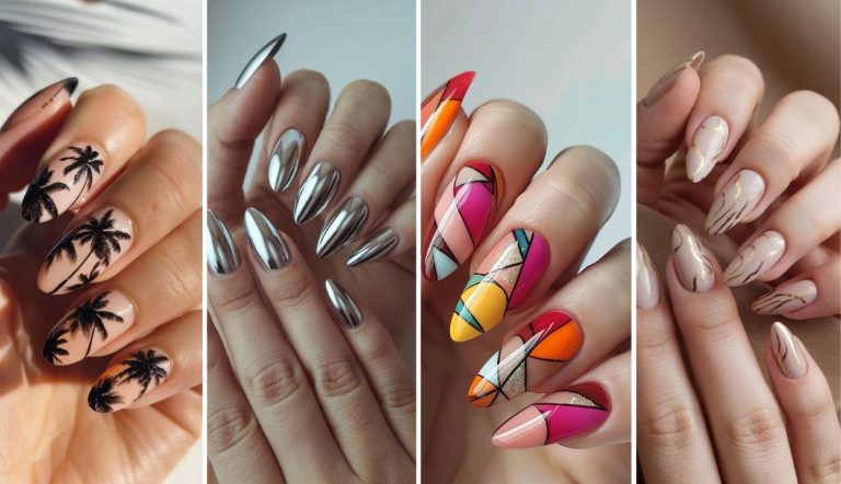 29 Stunning Almond Nails with Design - Stylish Hair Ideas