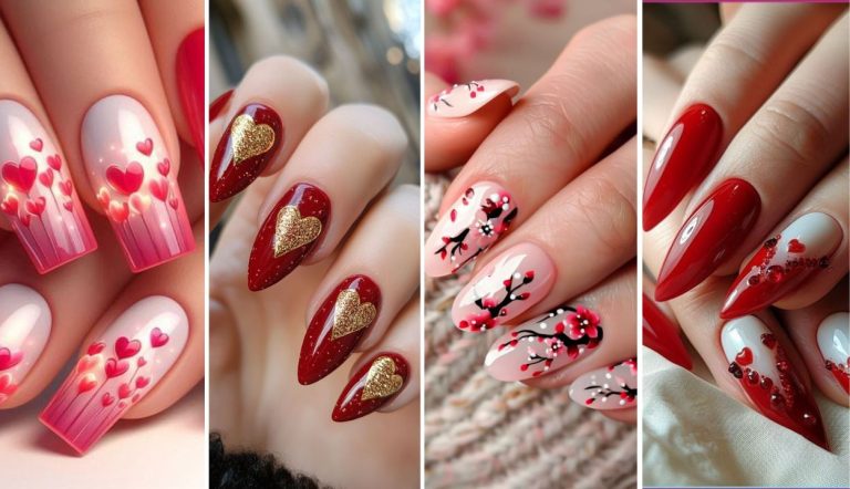 29 Super Sweet Valentine Nails - Stylish Hair Ideas