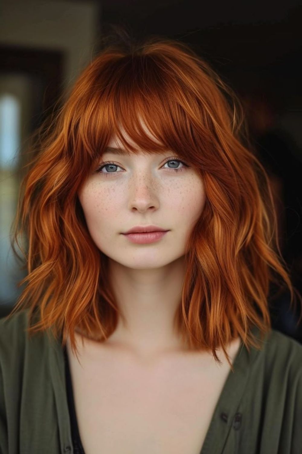 27 Best Lob Haircut with Bangs - Stylish Hair Ideas