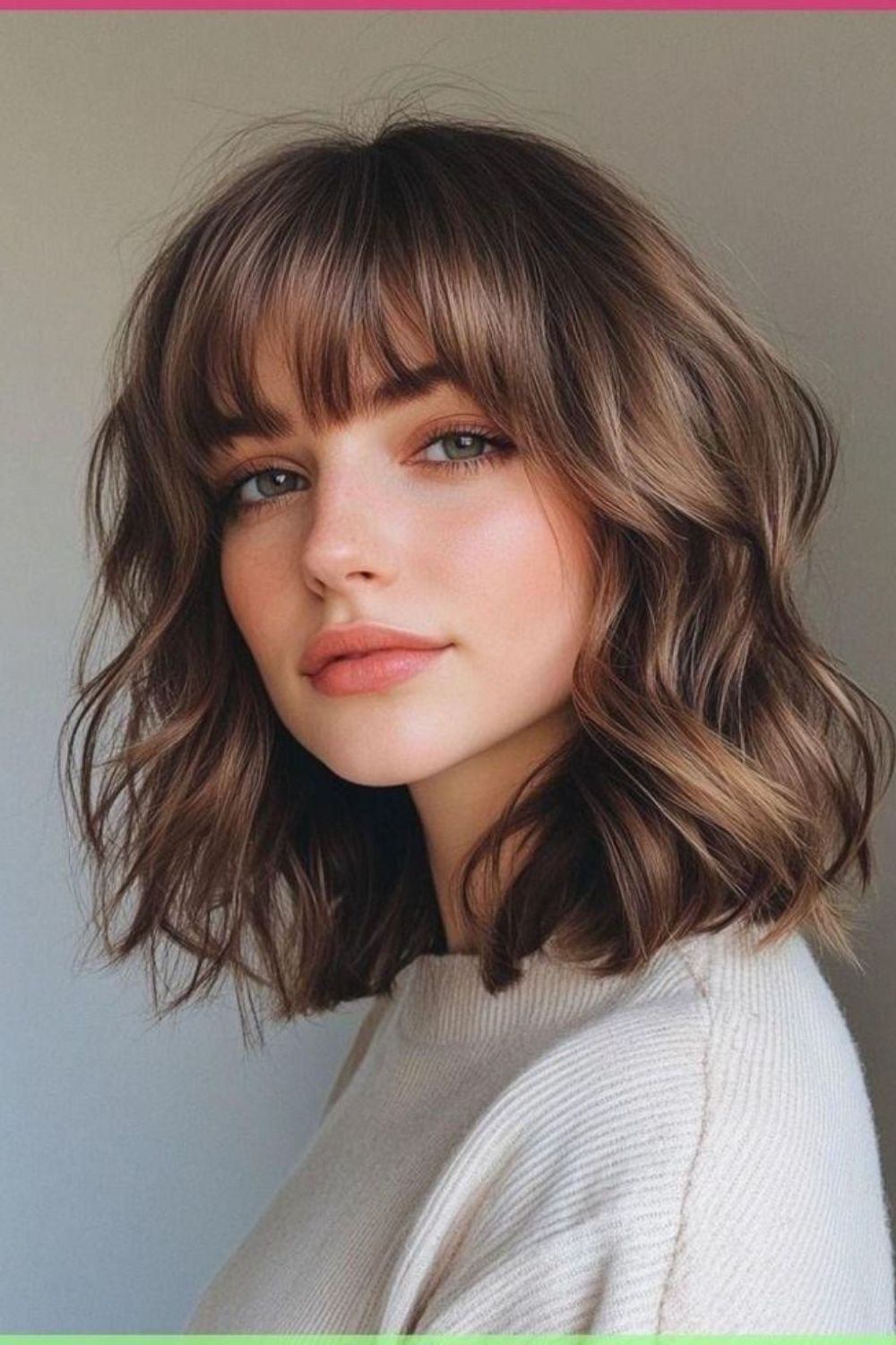 27 Best Lob Haircut with Bangs - Stylish Hair Ideas