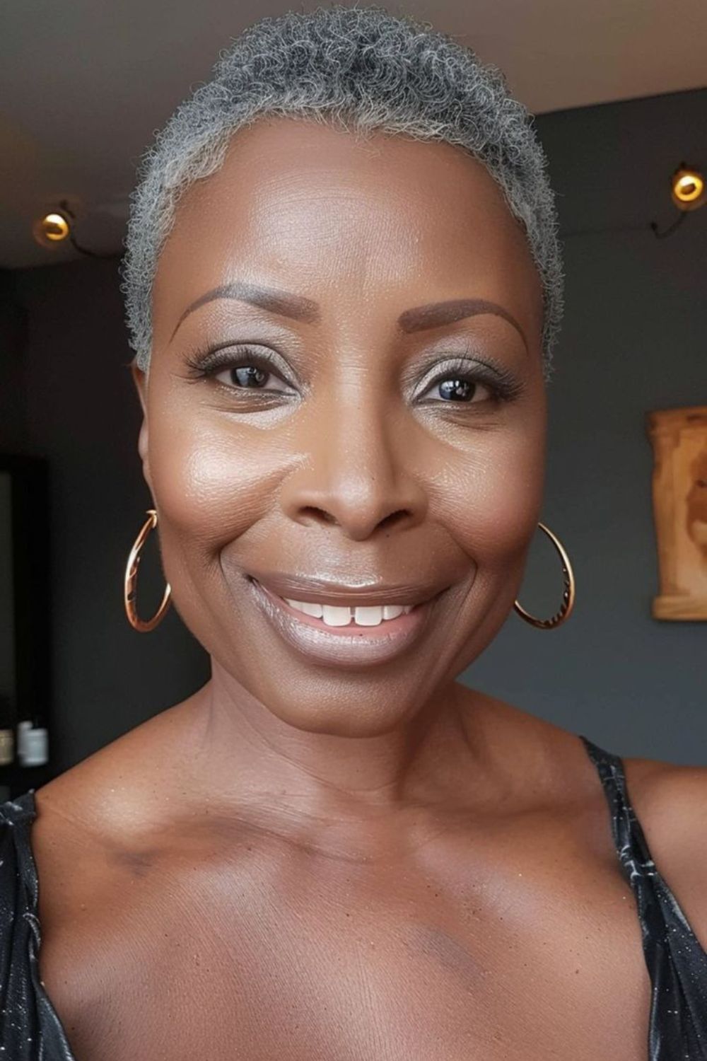 28 Best Natural Gray Hair Over 50 Black Women Ideas - Stylish Hair Ideas