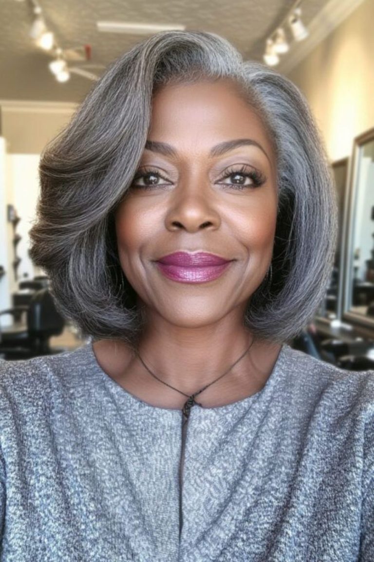28 Best Natural Gray Hair Over 50 Black Women Ideas - Stylish Hair Ideas
