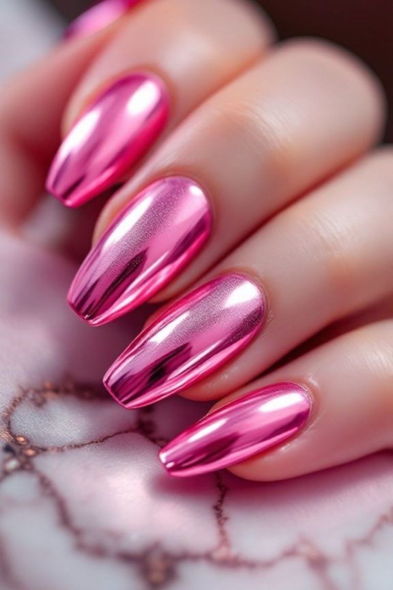 29 Creative Pink Chrome Nails Designs - Stylish Hair Ideas