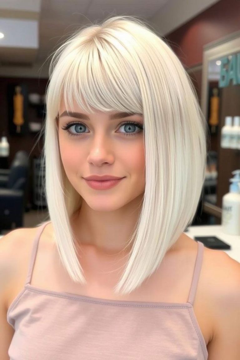 27 Blonde Bob with Fringe Hairstyles - Stylish Hair Ideas