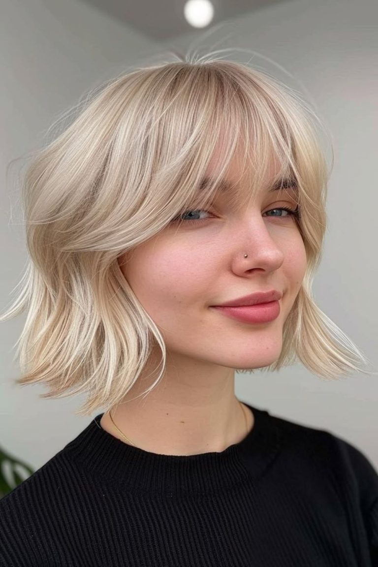 27 Blonde Bob with Fringe Hairstyles - Stylish Hair Ideas