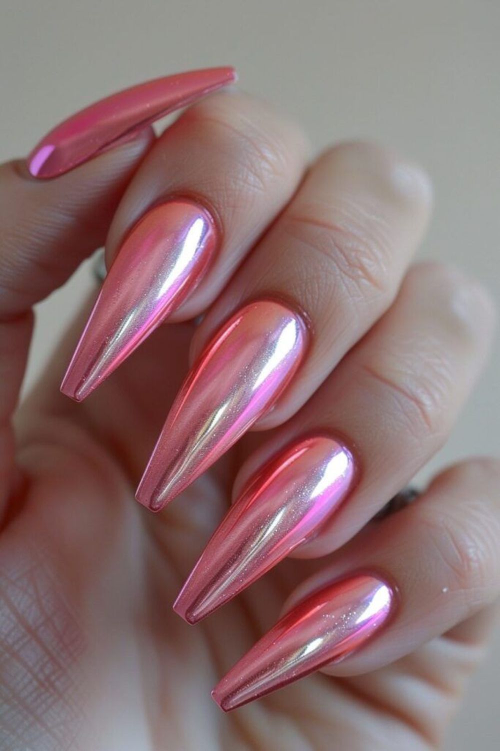 29 Creative Pink Chrome Nails Designs - Stylish Hair Ideas