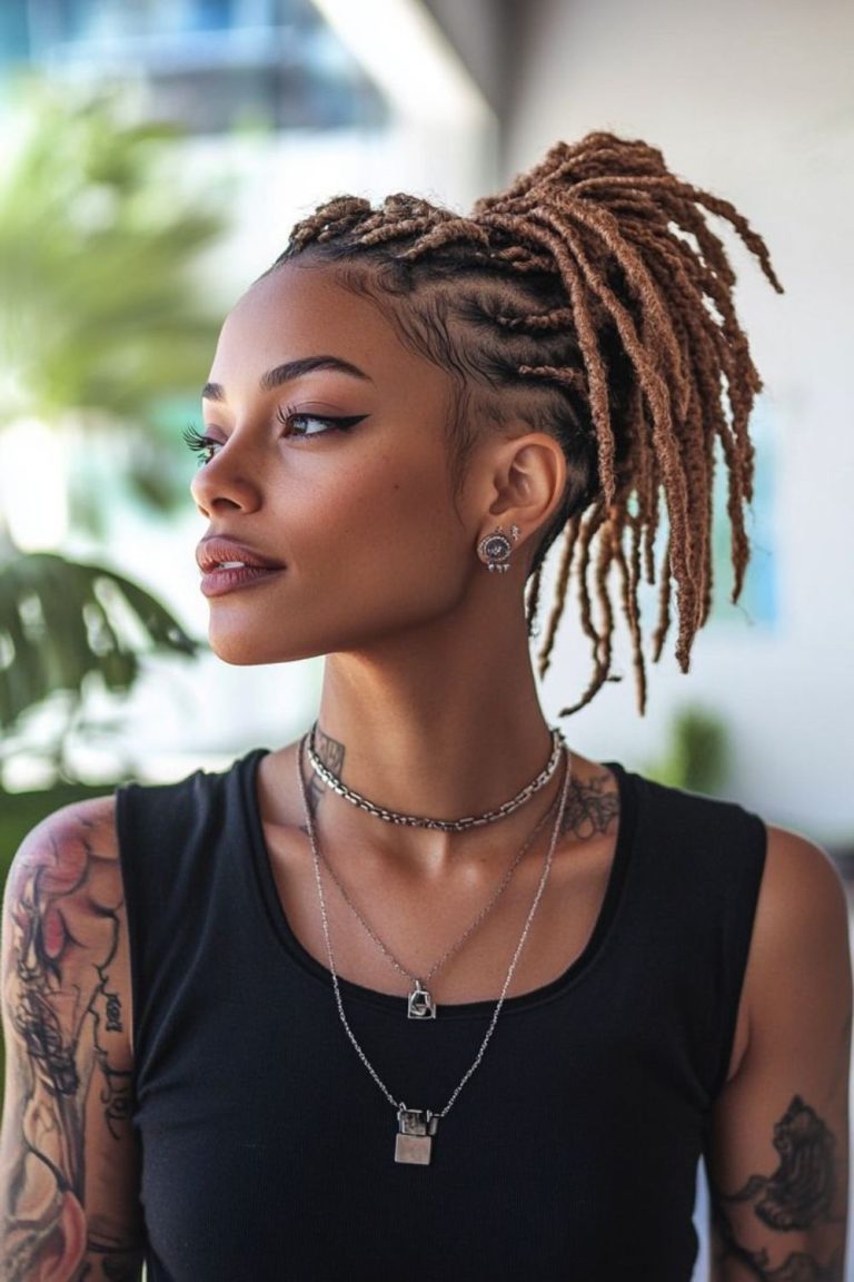 28 Gorgeous Shoulder Length Locs Hairstyles - Stylish Hair Ideas