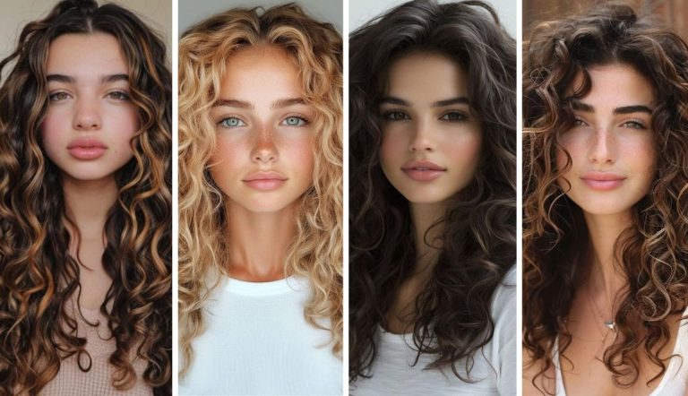 28 Beautiful Middle Part Curly Hair Ideas - Stylish Hair Ideas