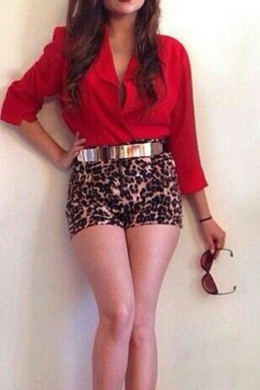 29 Stunning Cheetah Print Shorts Outfit Ideas - Stylish Hair Ideas