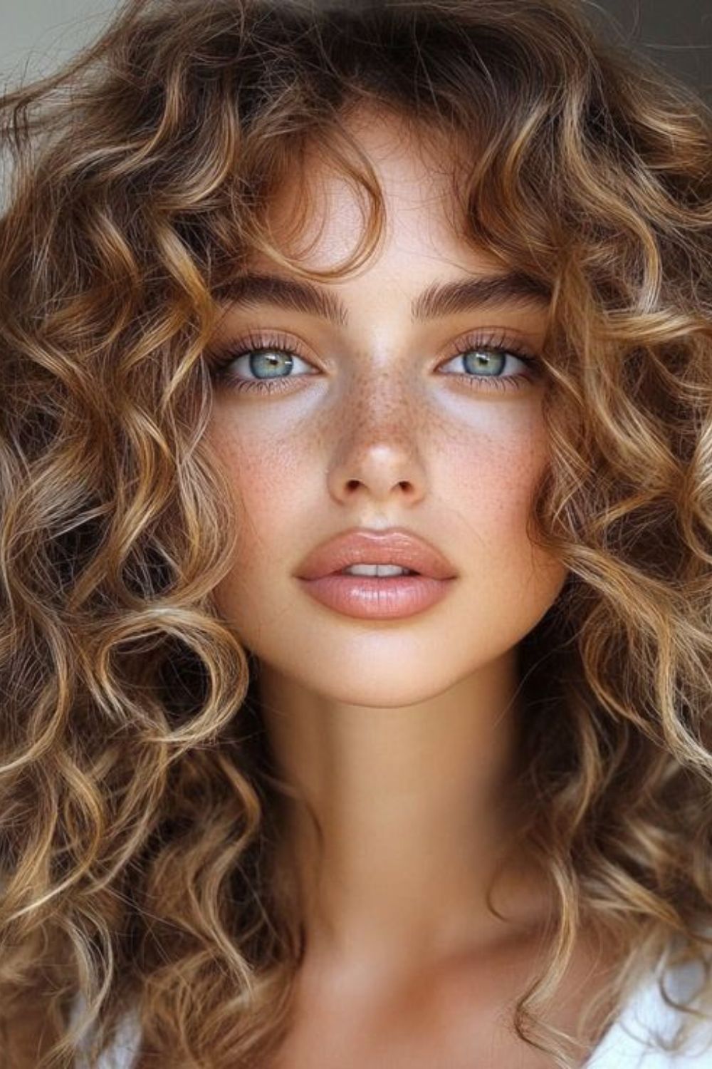 28 Beautiful Middle Part Curly Hair Ideas - Stylish Hair Ideas