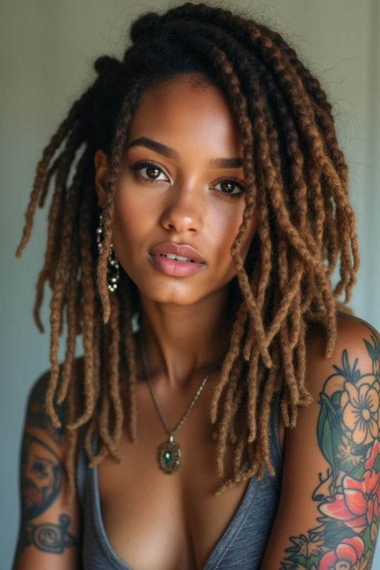 28 Gorgeous Shoulder Length Locs Hairstyles - Stylish Hair Ideas