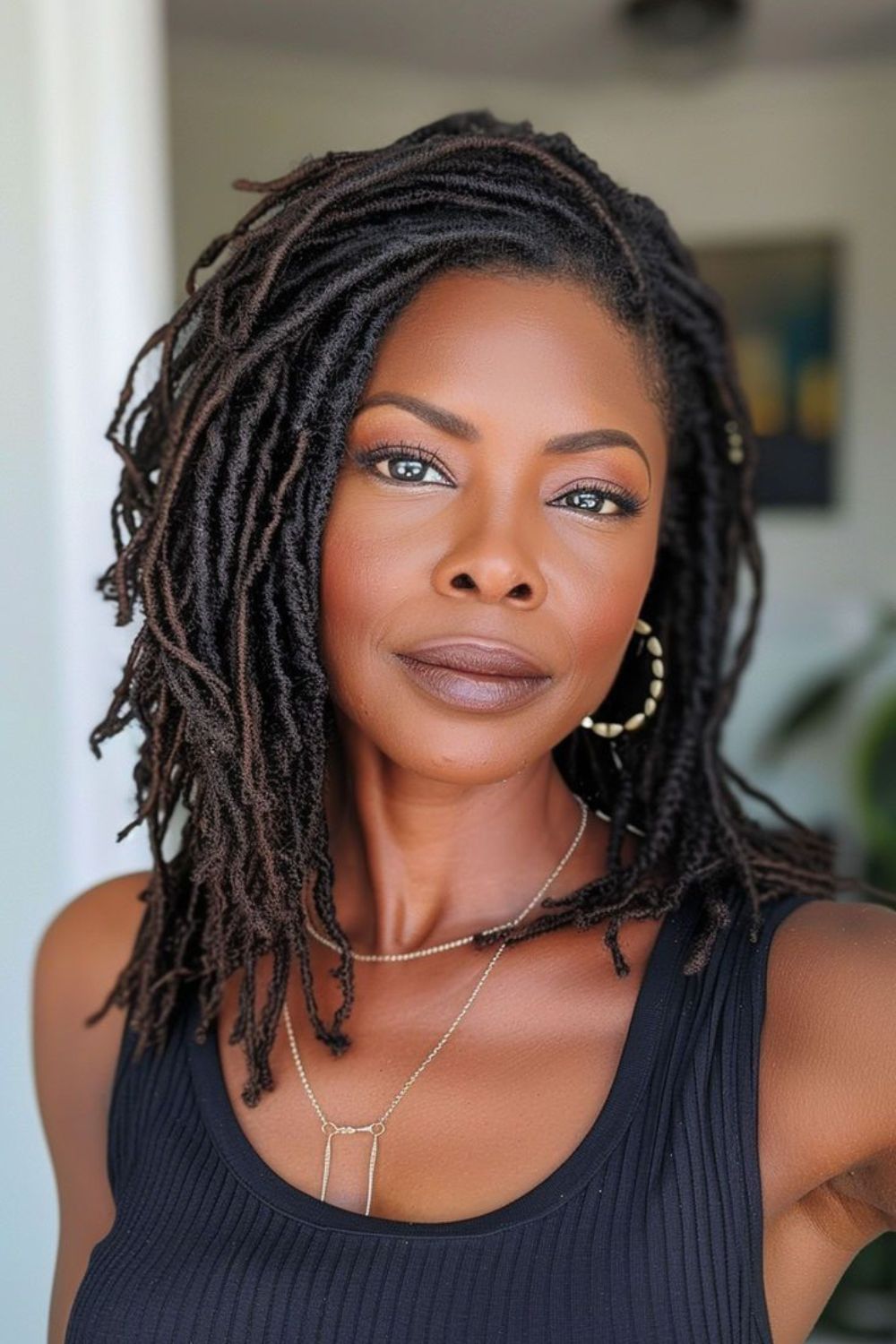 28 Gorgeous Shoulder Length Locs Hairstyles - Stylish Hair Ideas