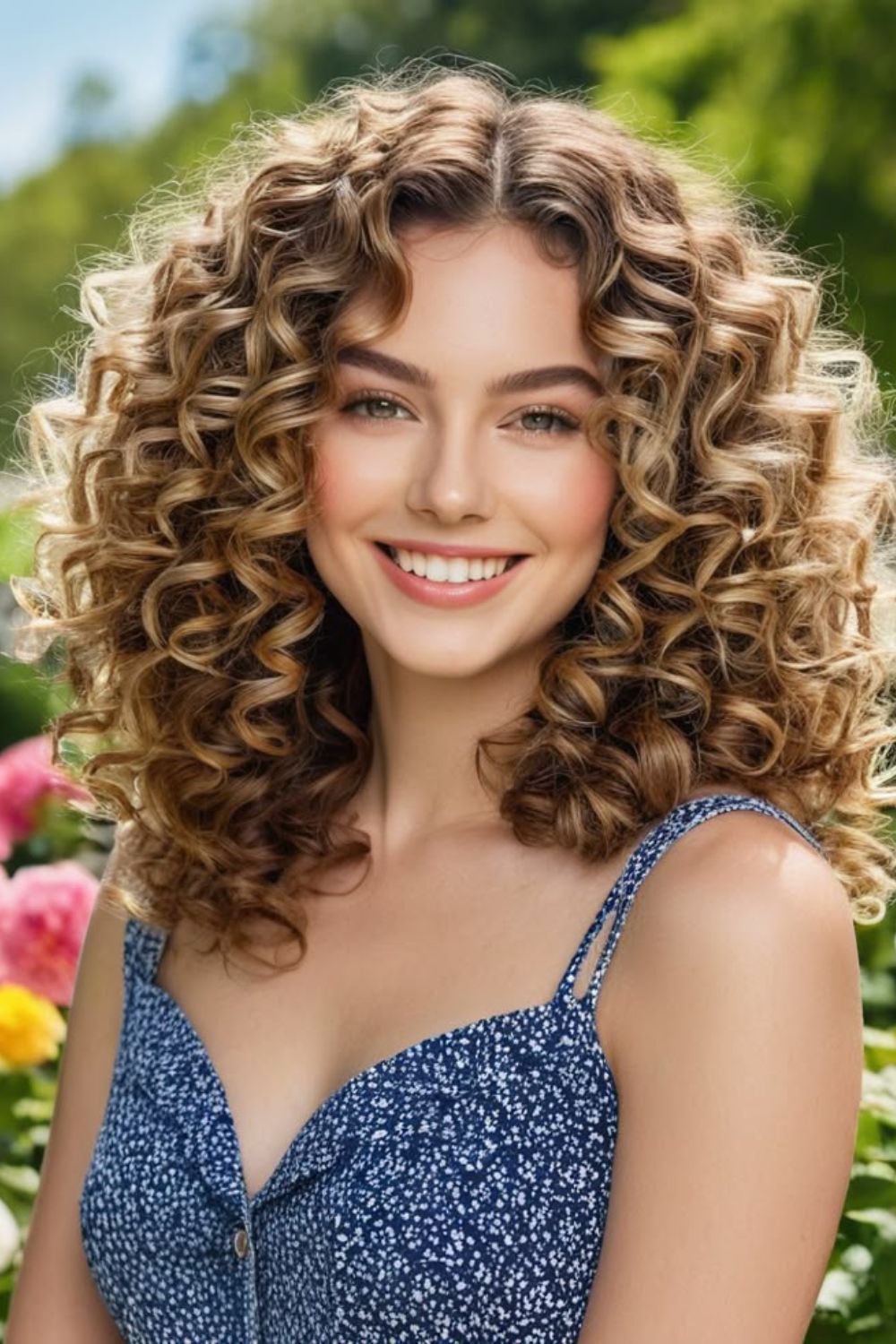 28 Beautiful Middle Part Curly Hair Ideas - Stylish Hair Ideas