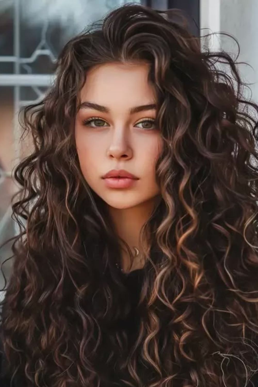 28 Beautiful Middle Part Curly Hair Ideas - Stylish Hair Ideas