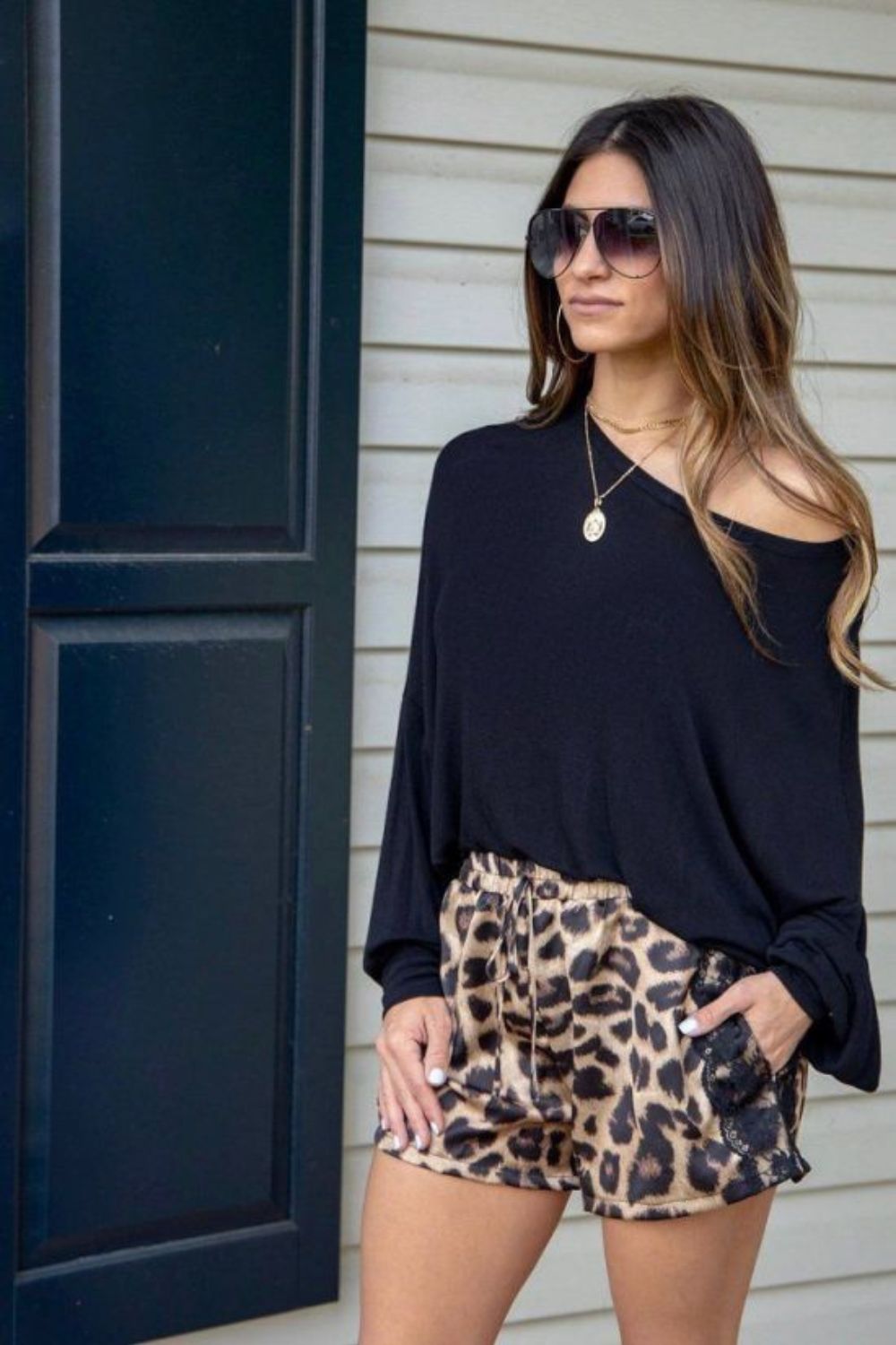 29 Stunning Cheetah Print Shorts Outfit Ideas - Stylish Hair Ideas