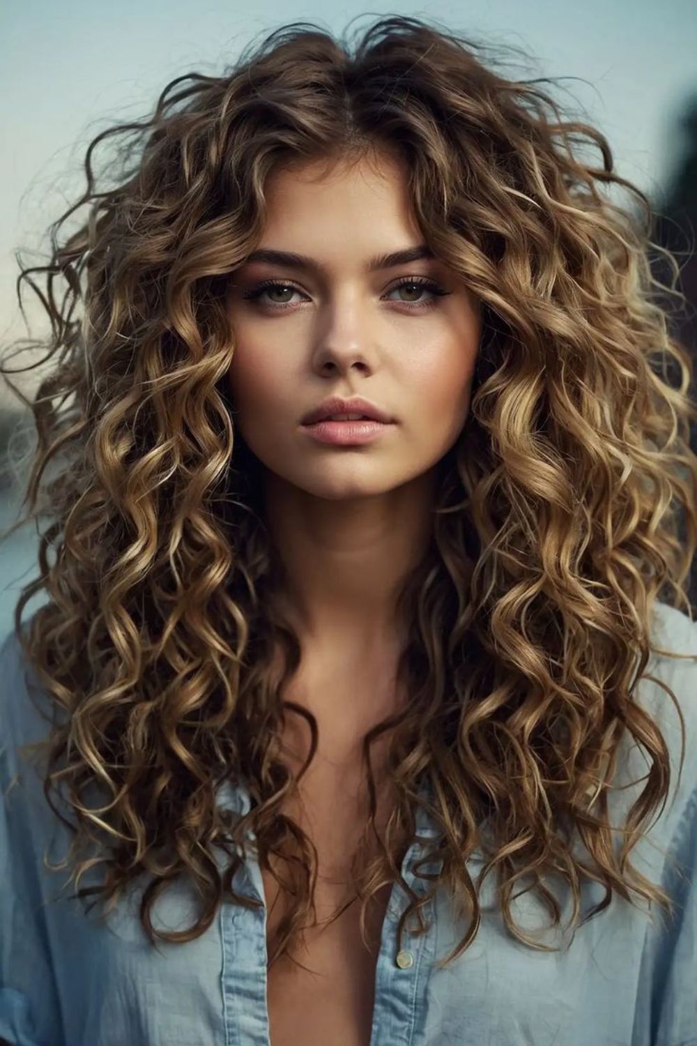 28 Beautiful Middle Part Curly Hair Ideas - Stylish Hair Ideas