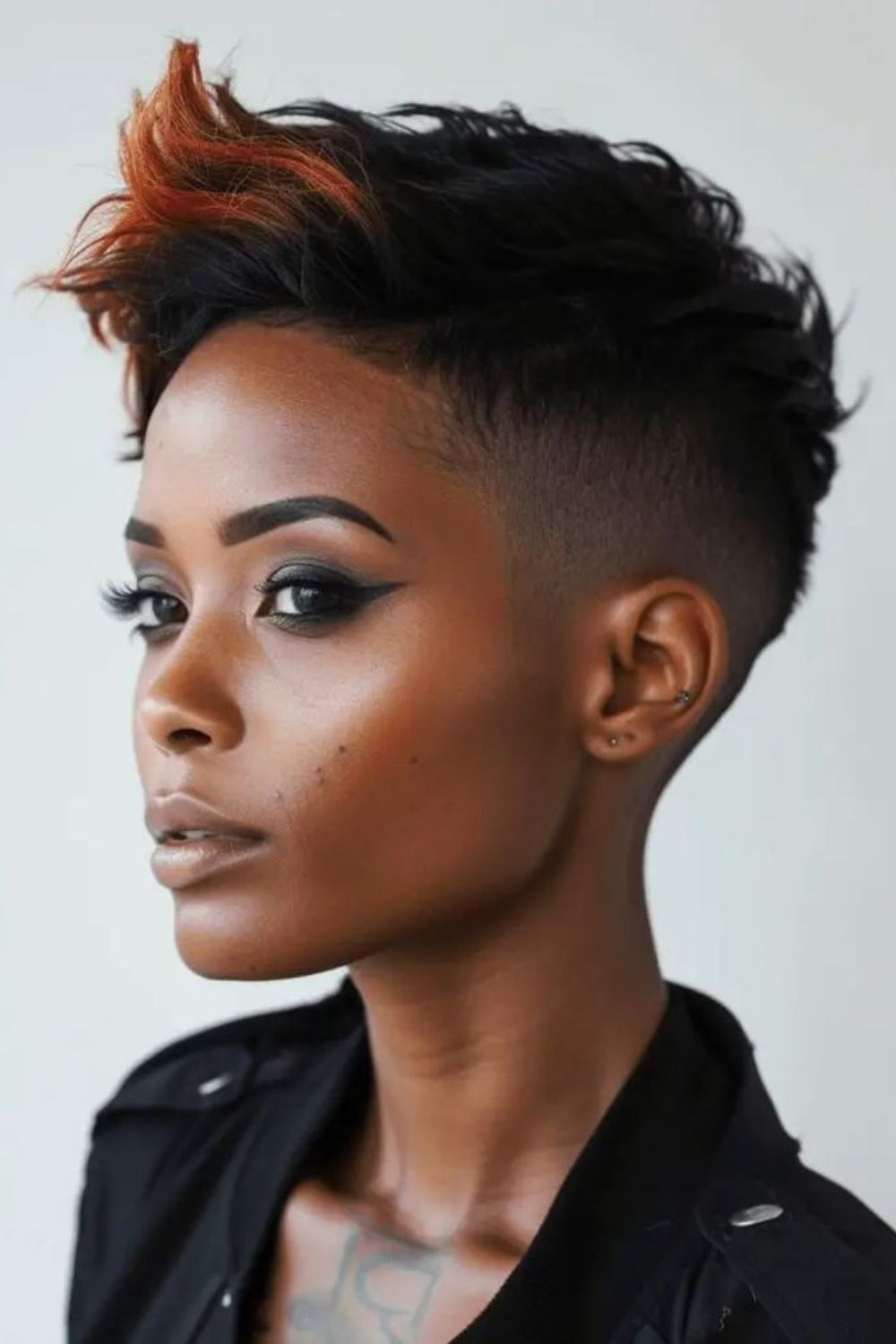 30 Best Bald Fade Women Black Short Hair Ideas - Stylish Hair Ideas