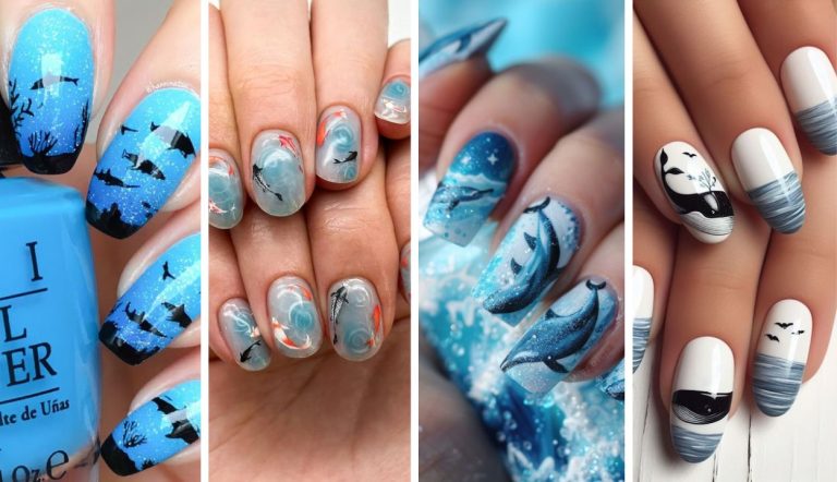 33 Stunning Whale Shark Nails - Stylish Hair Ideas