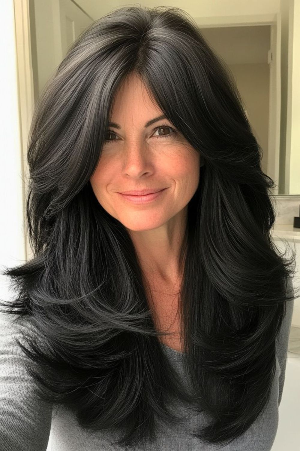 30 Gorgeous Long Hair Older Women Over 50 Ideas - Stylish Hair Ideas