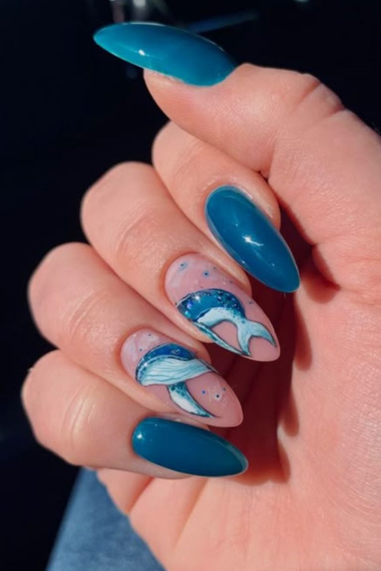 33 Stunning Whale Shark Nails - Stylish Hair Ideas
