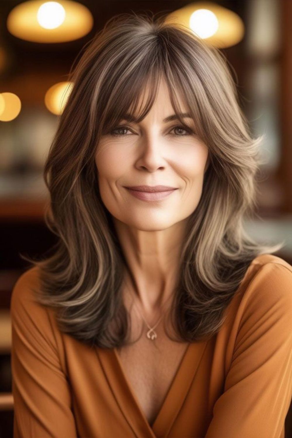 33 Beautiful Hairstyles for Women Over 60 with Bangs - Stylish Hair Ideas
